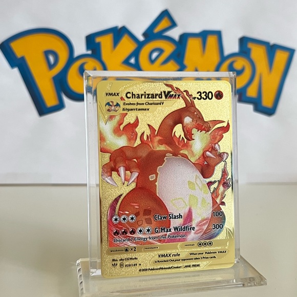 Pokemon | Toys | Charizard Vmax Gold 2089 2020 Pokemon Collectors Card ...